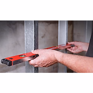 Kapro - 773 Magnetic Box Level - For Drywall Studs - Stud Slots, Plumb Site View, Shock-Resistant Ends, Acrylic Vials - VPA Certified - 36 Inch