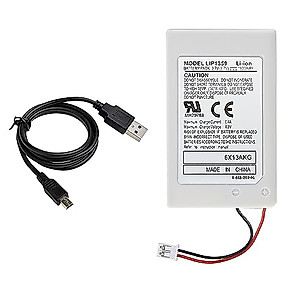 Finera 3.7V 1800mAh LIP1359 Battery Replacement for PS3 Controller with Charging Cable
