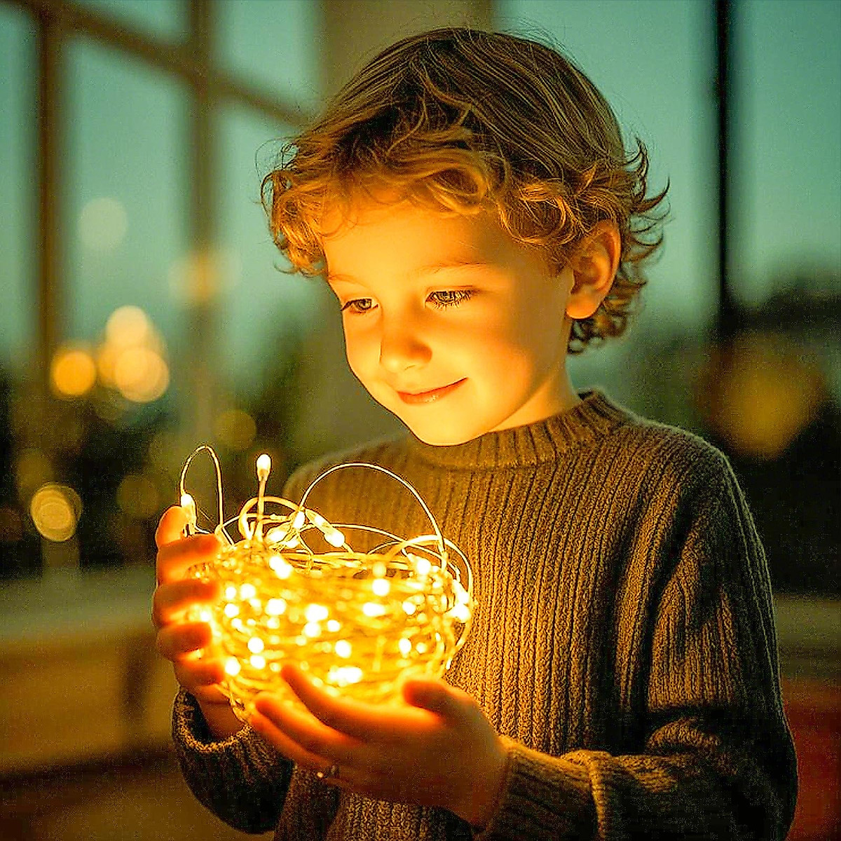 Ehome Fairy Lights USB Powered Fairy Lights Plug in 66ft 200 Led String Lights Decorative Lights for Bedroom Indoor Christmas Wedding Party Patio Window (Warm White)