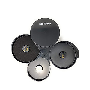 RSG TODAY Black Plastic Glass Rimmer and Margarita Salter with 3 Compartments (1pk)