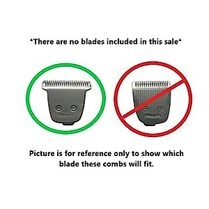 Trimmer Replacement 6 Piece Set (for Extra Wide 41mm T Blade Only) Haircut Guide Guard Comb for Philips Norelco Multigroom (View Photos and Description for Compatible Models and Blade Sizes)