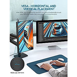 UPERFECT Portable Monitor 17.3’’ 1080P, Frameless Portable Screen IPS HDR Eyecare USB C Gaming Monitor 1920X1080 with VESA, Ultra-Wide & Lightweight Extended Monitor