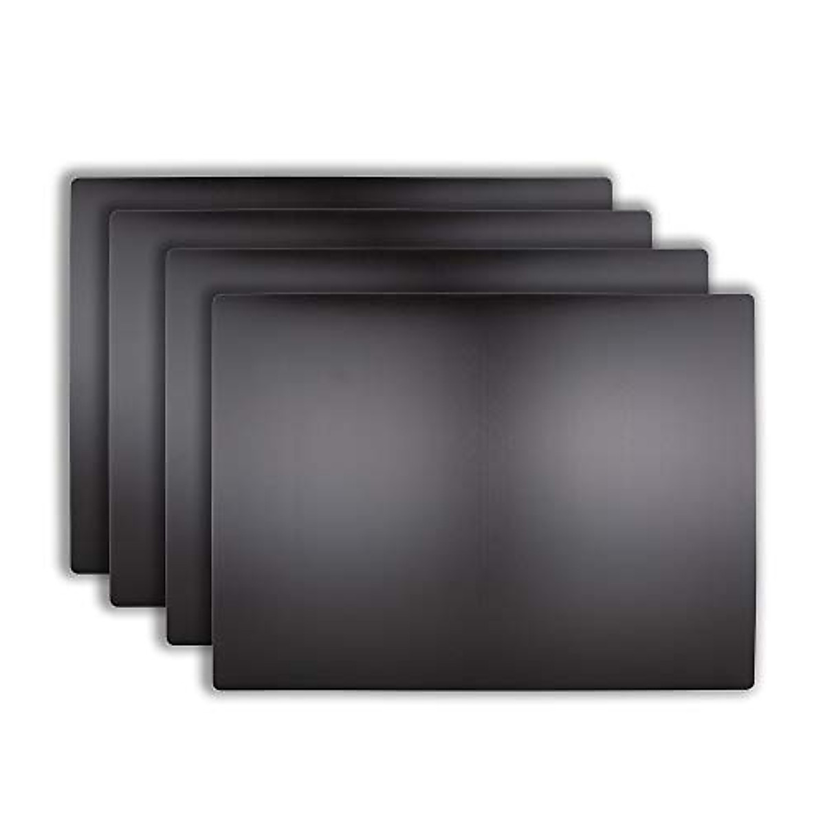 Extra Large Black Cutting Board Mats 4 Pack, NSF Certified HDPE for Restaurants, 24x18 Inch