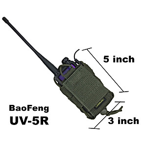 M.O.L.L.E pouch bag Radio Phone GPS tactical molle (Olive OD Green)