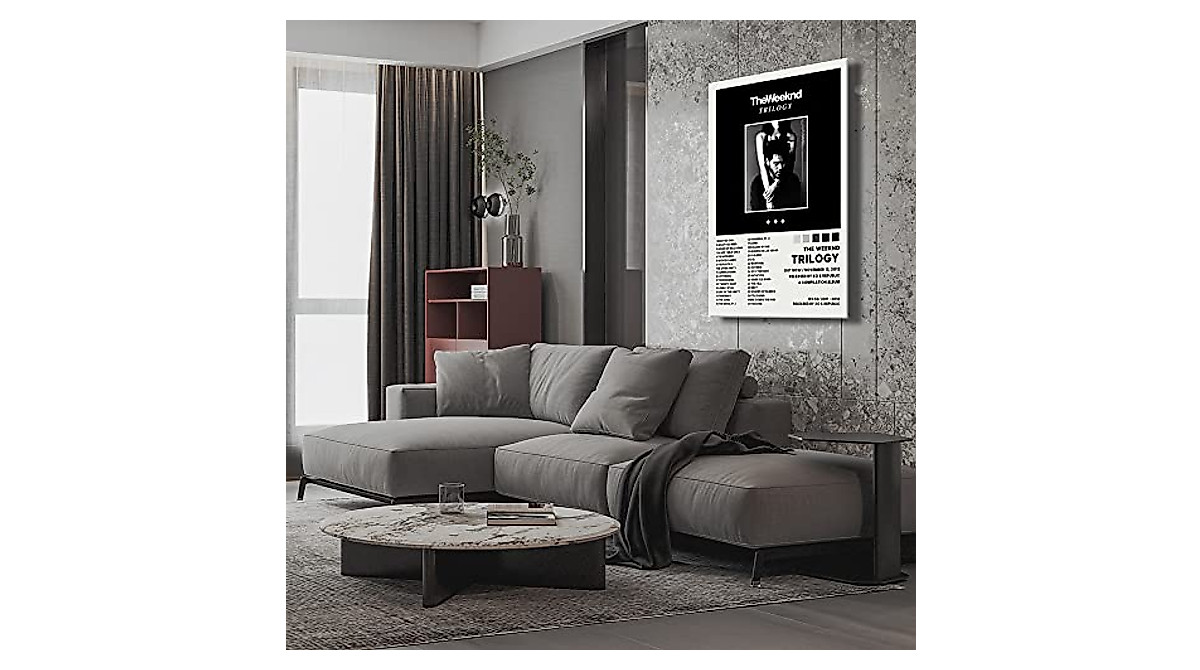 The Weeknd Poster Trilogy Canvas Wall Art - Vintage Music Decor
