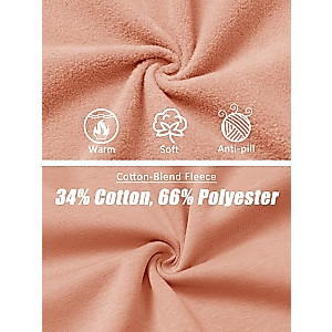 MAGCOMSEN Zip Up Hoodie Women Cropped Sweatshirt Fleece Lined Jacket Athletic Apricot L