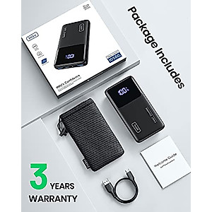 INIU Portable Charger, 22.5W 10500mAh USB C in/Out Power Bank, Fast Charging PD3.0 QC4+ Battery Pack, Slim Portable Phone Charger for iPhone 14 13 12 11 X Pro Samsung S22 S21 Google LG AirPods iPad