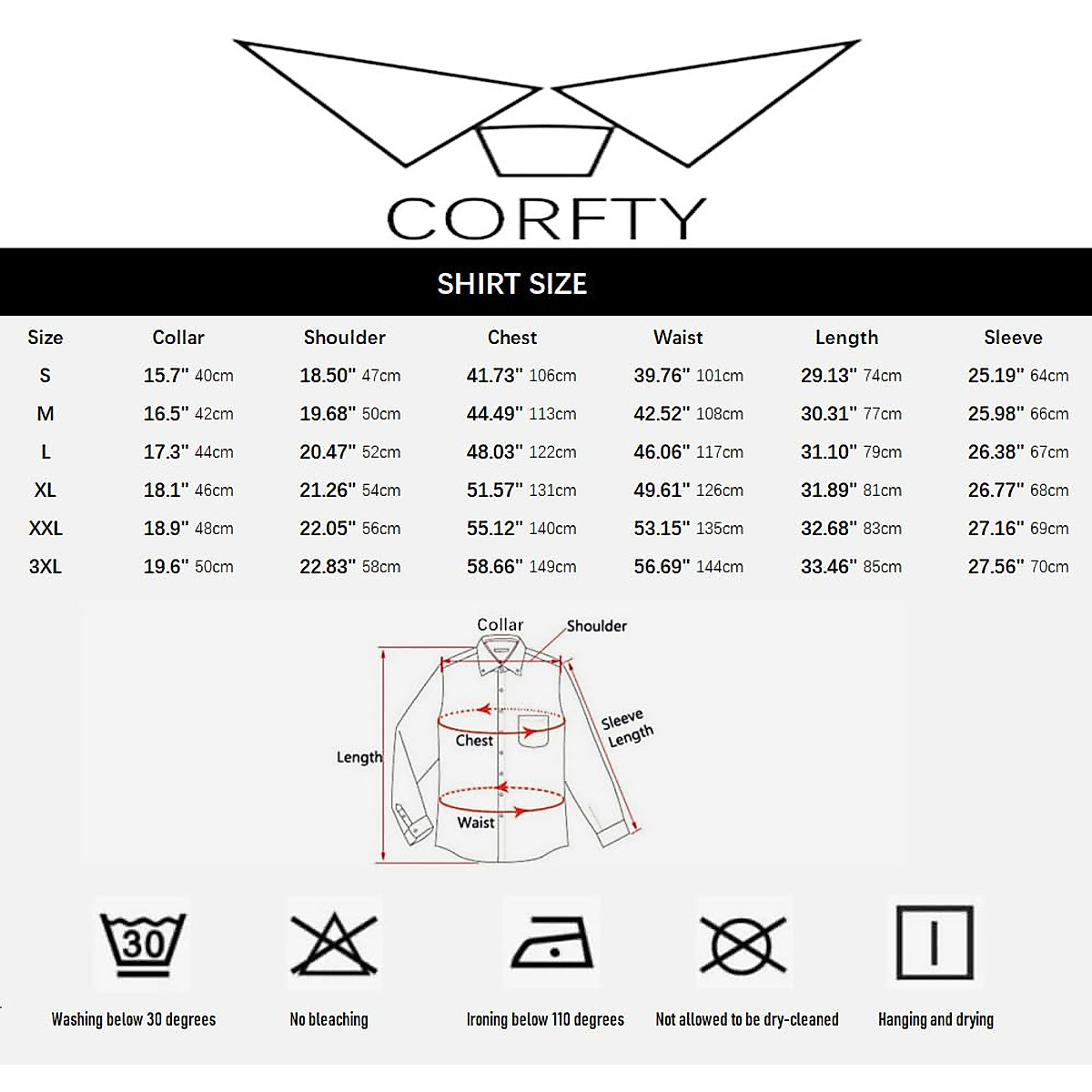 corfty Men Long Sleeve Dress Shirt - Regular Fit Stretch Free-Wrinkle Casual Button Down Shirt (Grass Green, XX-Large)