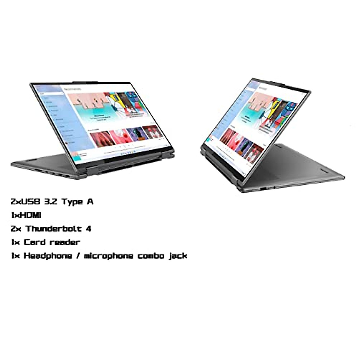 Lenovo Yoga 7I 2-in-1 16" 16:10 2.5K 400Nits Touch Laptop, Intel 12-Core i5 1240P Evo, 2X Thunderbolt 4, Wi Fi 6, Backlit KB, Fingerprint Reader, Win11 (8GB RAM | 1TB PCIe SSD)