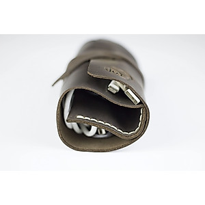 Cord Organizer Wrap Holder Cable bag Roll Holder Earphone wrap winder Travel Accessories (Brown) - Y2S