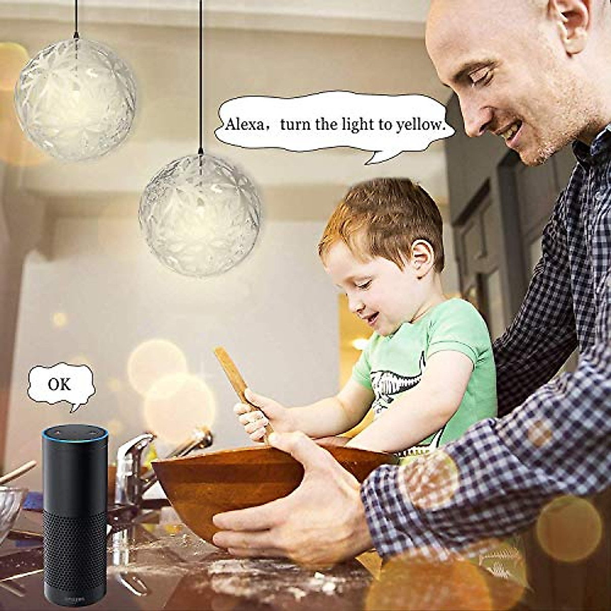 WiFi Light Switch, smart touch wall light switch, easy to install, App Remote Control Timer Switch，Voice Control，Set schedule timer，compatible with Amazon Alexa and Google Assistant