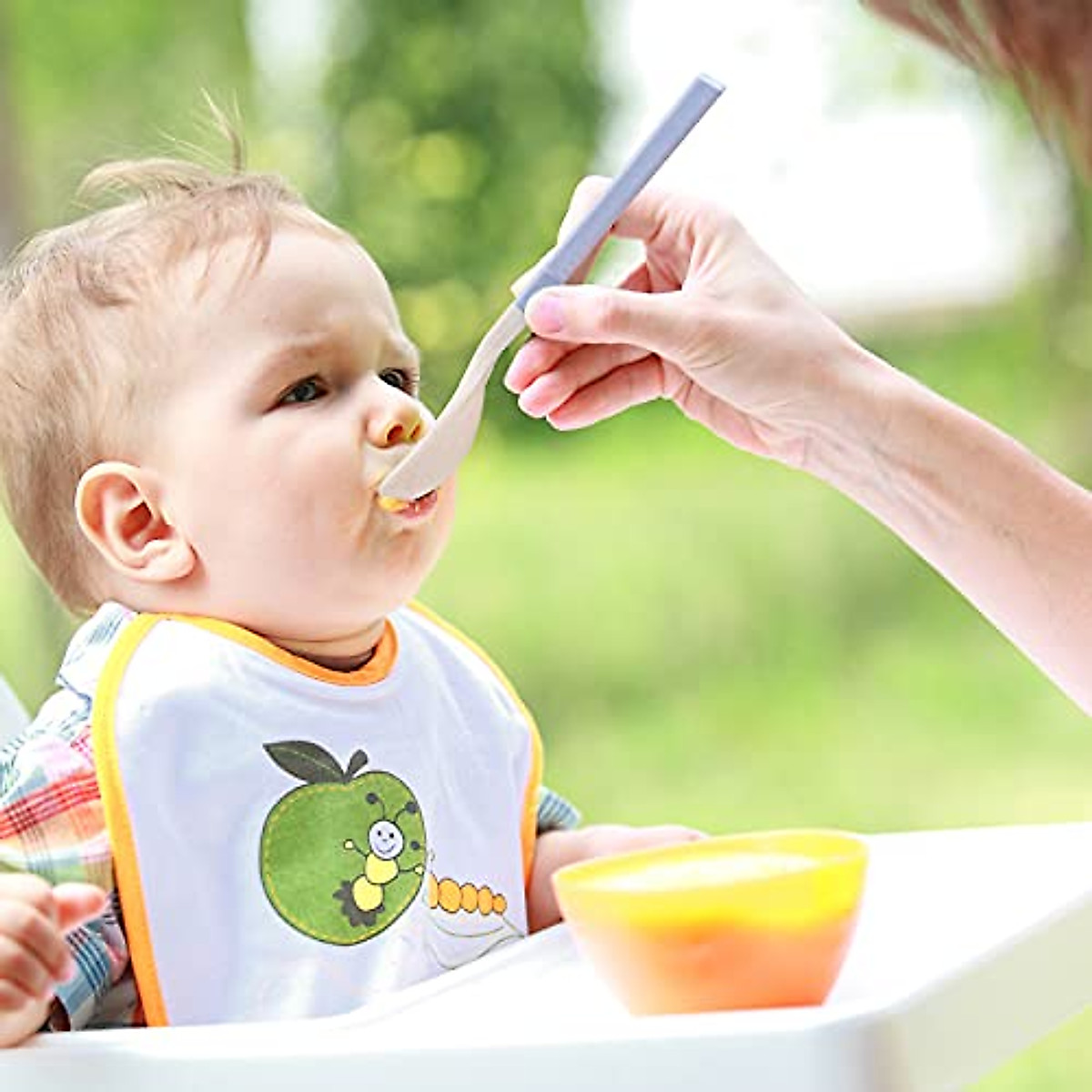 JIABEIUS 4 Sets Collapsible Reusable Utensils Set with Case, Wheat Straw Portable Utensils Include Spoon Knife Forks Chopsticks for Adult Travel Picnic Camping Or Birthday Use