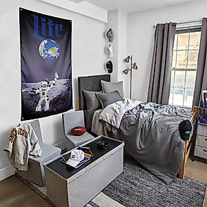 ZKflager Miller Flag Astronaut Meme Flag Funny Cool Flags Banner 3x5 Ft for Man Cave Frat Room Guys College Dorm Bedroom Wall