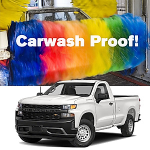 Car Wash Proof Antenna for Chevy Silverado and GMC Sierra Accessories (2009-2025) | 9 inch Spiral Direct Short Replacement Antenna (M7 Thread)