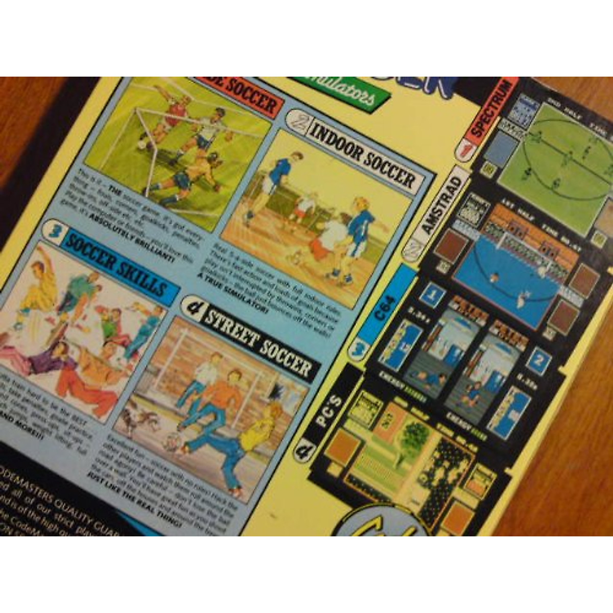 4 Soccer Simulators - Commodore 64