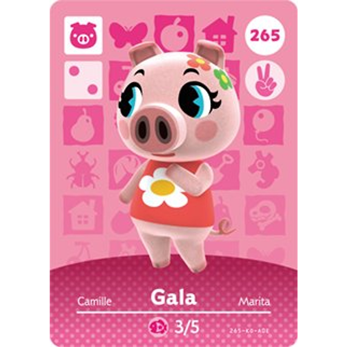 Gala - Nintendo Animal Crossing Happy Home Designer Amiibo Card - 265
