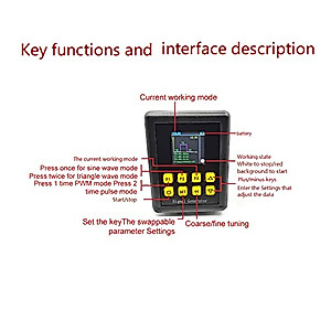 LONNYS Signal Generator Signal Source Sine and Trianglar Waves Modes Adjustment Current Voltage Adjustable Device