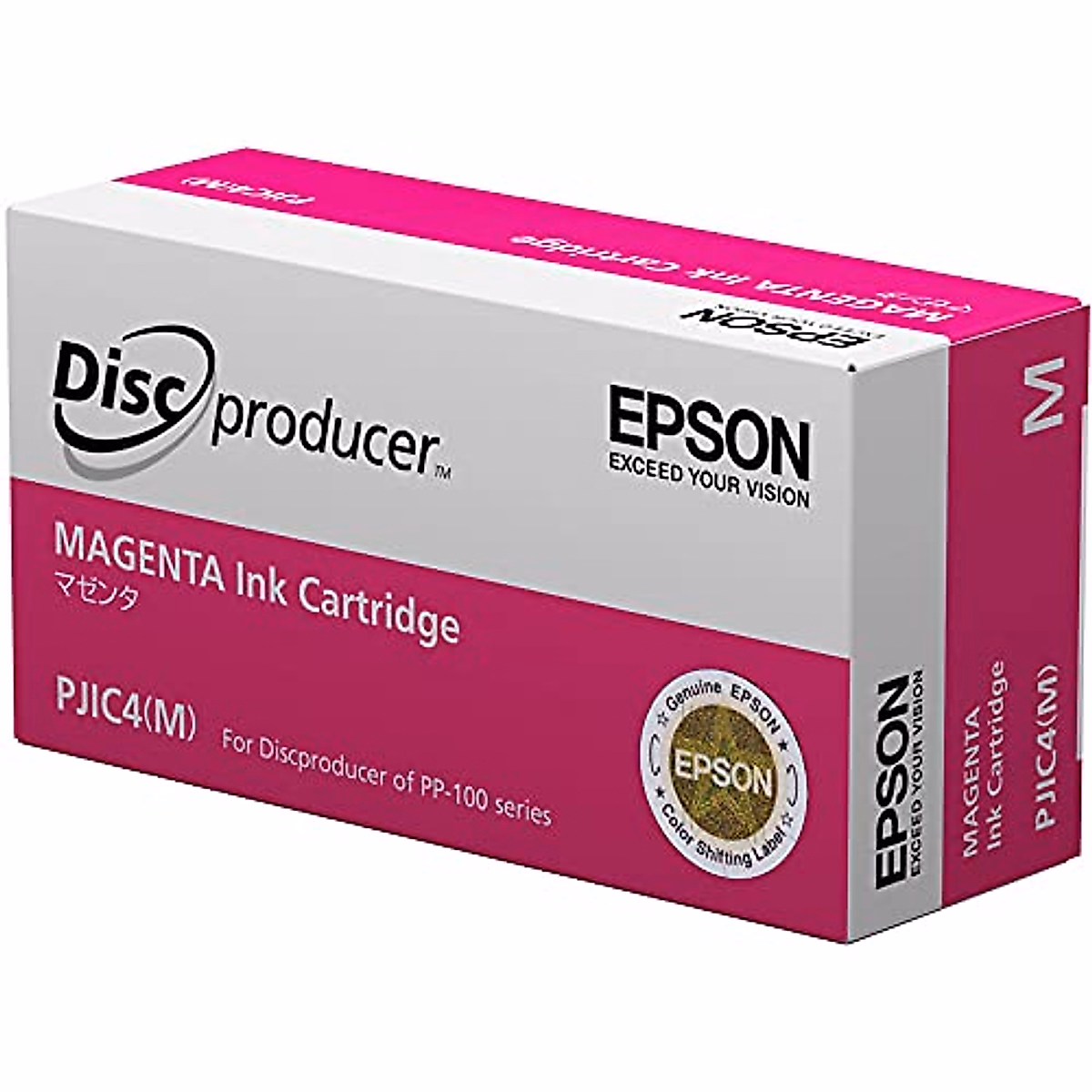 PJIC4-C13S020450 Magenta Ink Cartridge (1-Pack) for DiscProducer PP-100 in Retail Packaging