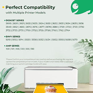 COLORETTO 62XL Ink Cartridge for HP Envy 7645 7640 5540 5642 5643 5640 5660 Officejet 5740 5746 5745 200 250 258 Printers as Replacement of HP 62 XL 62xl hp62xl hp62 High Yield Ink (1 Black)