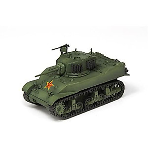 S-Model China PLA Captured Type 97 & M5A1 M5A1 Stuart Light Tank 2 Vehicles Set 1/72 ABS Tank Pre-builded Model
