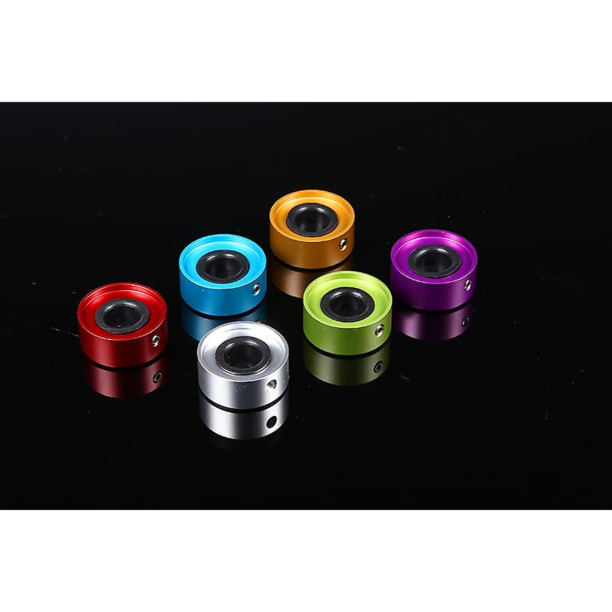 SOLUTEK Footswitch Topper Guitar Pedal Button Caps with 3 Set Screws and Protective Fitting Increasing Accuracy,Comfort for Common Switches diameter of 3/8"| SOLUTEK BUTTONS V1 12Pcs Mix-colors