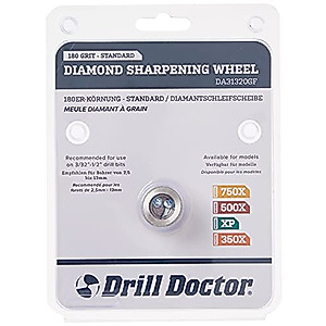 Drill Doctor DA31320GF 180 Grit Diamond Replacement Wheel for 350X, XP, 500X and 750X