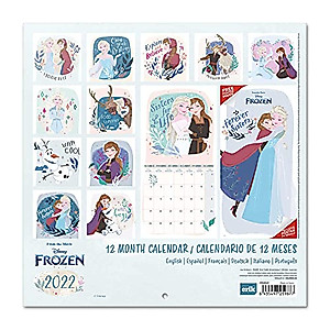 Official Disney Frozen 2022 Wall Calendar, January 2022 - December 2022 Monthly Planner, Square Wall Calendar 2022, Family Planner Calendar 2022, Disney Calendar (Free Poster Included)