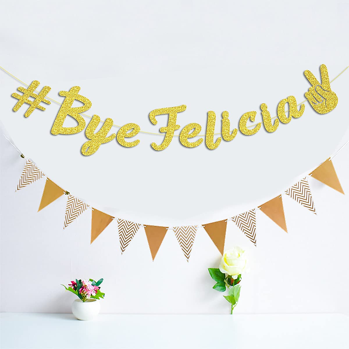 Bye Felicia Banner Party Supplies Background Layout Props for Graduation/Going Away/Moving/Job Change/Relocating/Farewell Party