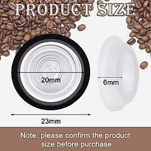 22 Pcs Replacement Valves for Coffee Canisters with 2 Rubber Rings PE Coffee Valve Canister Filter Set Degassing One Way Breather Valve for Coffee Bean Container Coffee Bag Food Bags