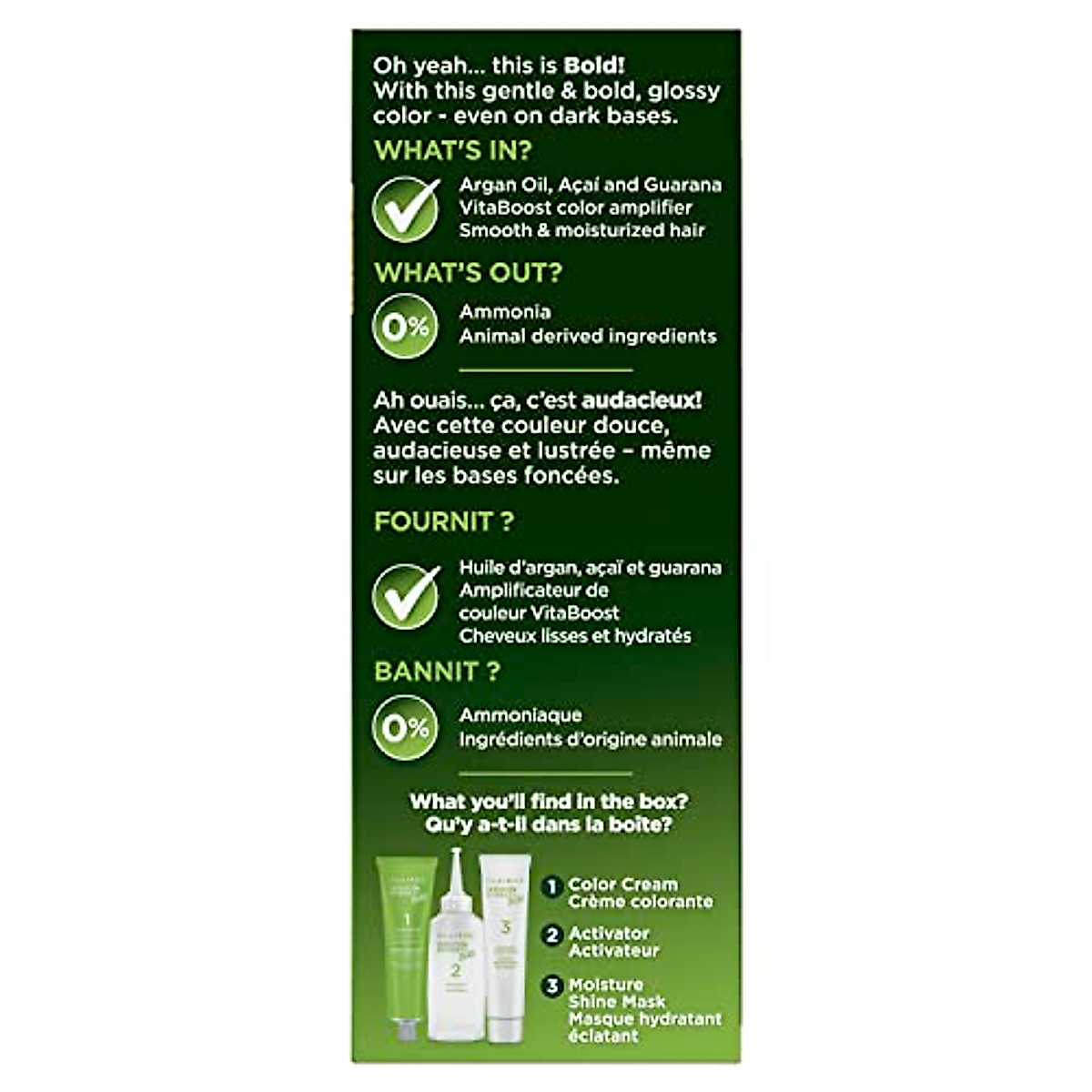 Clairol Natural Instincts Bold Permanent Hair Dye, F66 Dragon Fuchsia Hair Color, Pack of 1