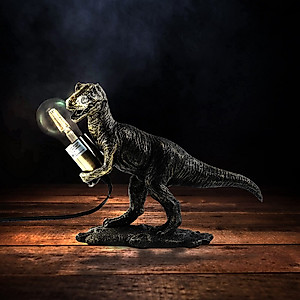 Jazzco Retro Dinosaur Lamp Decoration Light Animal Desk Lamp Vintage Lamp for Reading Living Room Kid's Baby Room Children Bedroom Bars Bedrooms