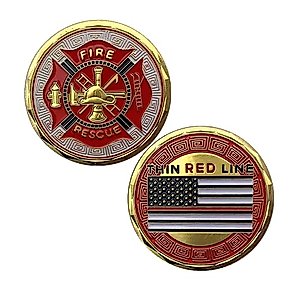 Saint Florian Patron of Firefighter Challenge Coin Gift for Fireman
