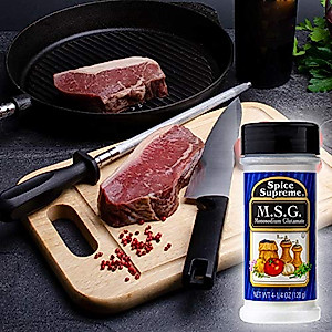 Spice Supreme M.S.G. Monosodium Glutamate, plastic shaker, 4.25-oz.