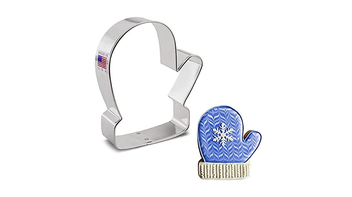 Winter Mitten Cookie Cutter 4-Inch Made in USA | Ann Clark