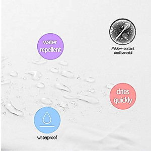 Minyose Lovely Bathing Teal Hexagons Shower Curtain Waterproof Bathroom Curtain Bathroom Shower Accessories Decor Bath Curtain 71X71 Inch