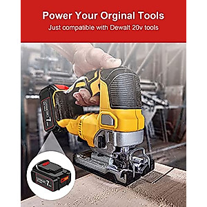 Lenoya 7000mAh Replacement for Dewalt 20V Battery DCB207 2Packs