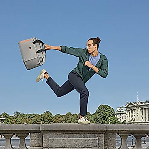 DELSEY Paris Egoa Travel Duffel Bag Made from 100% Recycled Materials, Light Gray, 18 Inch