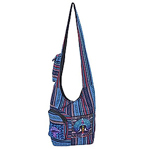 THE COLLECTION ROYAL Graphic Crossbody Bag for Women, Boho Purse, Boho Bag, Hippie Bag, Indie Tote Bag, Cloth Purse for Women