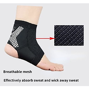 Nipogear Ankle Brace,A Pair Ankle Braces for men/women for Injury Recovery, Joint Pain and More.Ankle Support Brace,Achilles Tendon Support,Eases Swelling. (Red,S)
