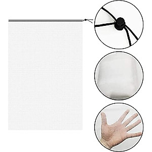 Alpurple 2PCS 4.6 x 3.9 ft Garden Plant Netting Mesh Barrier Bags-Fruit Tree Net with Drawstring-Tomato Plant Protective Netting Cover for Protect Plant Fruits Citrus Flower from Insect Bird Eating