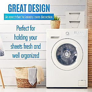 SEREIINO Wooden Dryer Sheet Holder - Modern Farmhouse Decor Laundry organizer - Rustic Dryer Sheets Dispenser Container - Laundry Room Storage and Accessories For Fabric or Softener Sheet Countertop