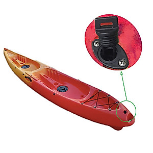 ZipSeven Kayak Scupper Plugs Boat Drain Plugs Kit Thread Bung for Kayak Canoe and Boat 2 Set Black