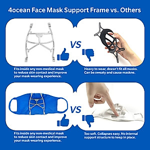 4ocean Face Mask Support Frame (Large, 4-Pack)