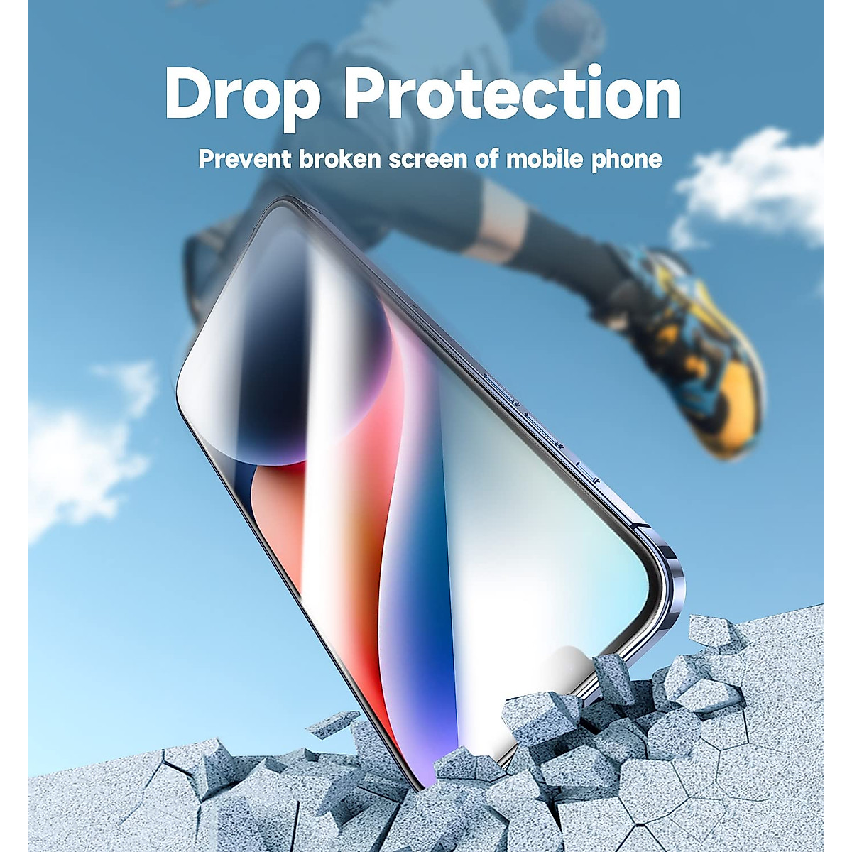 MAGIC JOHN 2 Pack for iPhone 13/14& iPhone 13 Pro 6.1 inch Tempered Glass Screen Protector, Auto Dust-Elimination, Bubble Free, HD Clear, Easy Installation