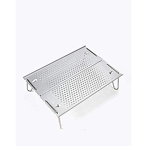 Snow Peak Ozen Solo Table, SLV-171, Aluminium, Lightweight for Backpacking, Designed in Japan, Lifetime Product Guarantee