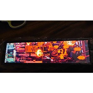 EDIY 7.9 Inch IPS Screen for Aida64 1280x400 Raspberry Pi PC CPU Sub Monitor GPU Rack Vehicle Mounted Fan Speed Analog Display with Drive Board