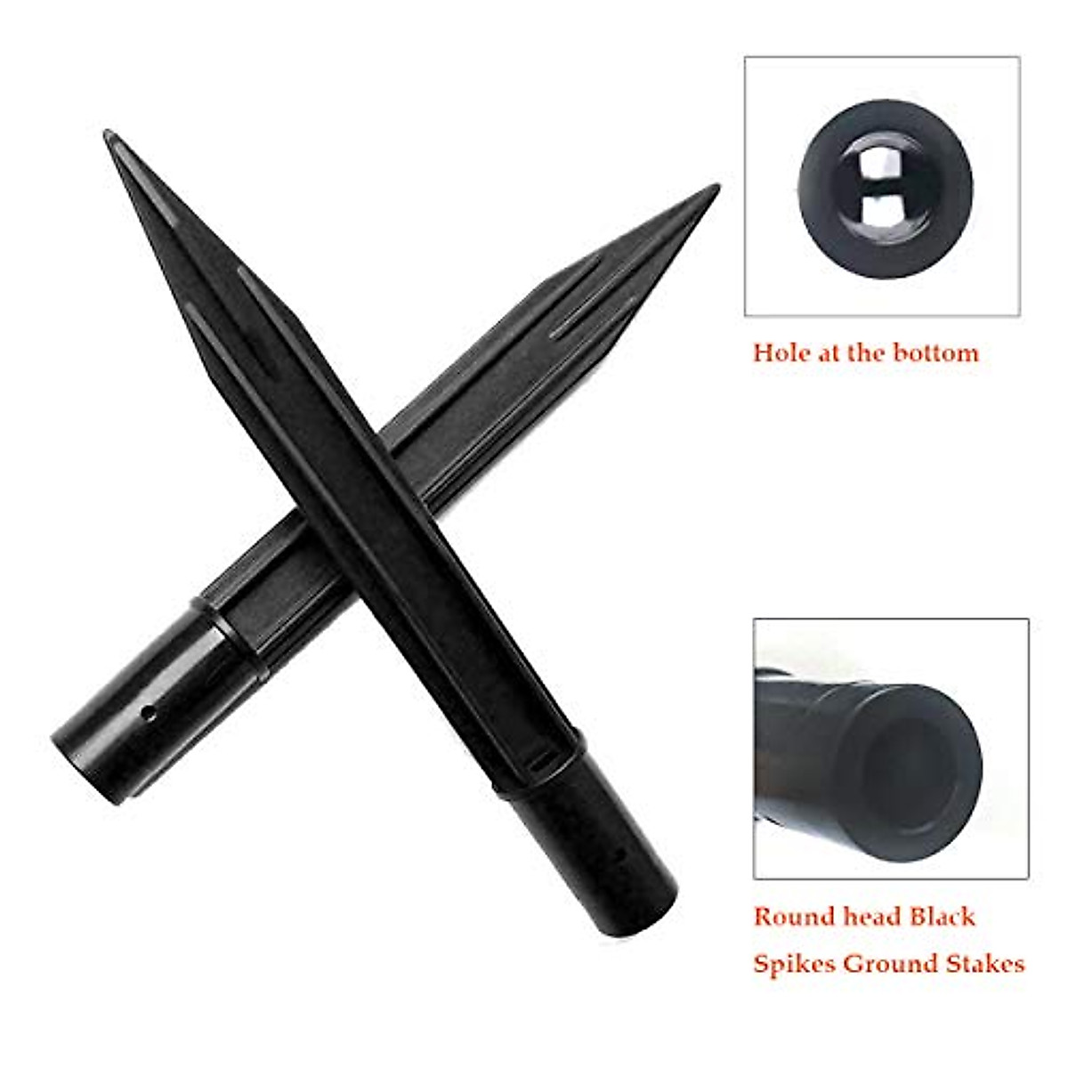 Solar Light Stakes Path Light Replacement Plastic Stakes Ground Solar Torch Light Spikes for Garden Lamps Small Size(12PCS)