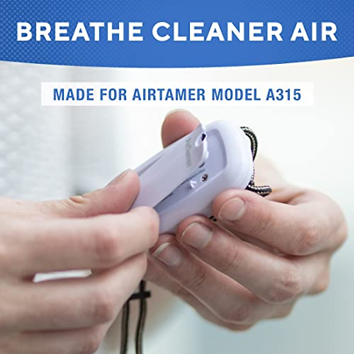 AirTamer Advanced Personal Air Purifier Replacement Negative Ion Emitter Covers - Made for AirTamer Model A315 (White, 2-pack)