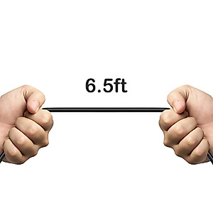 8 Pin Backup Camera Extension Cable,8 Pin 6.5 Ft Dash Cam Extension Cord, Car Camera Cable for Reverse Camera Car Recorder Rear View Camera(6.5ft)