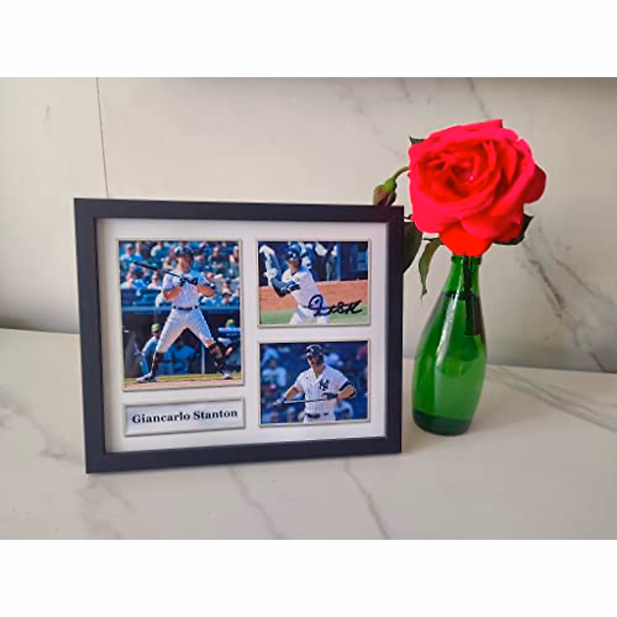 Giancarlo Stanton Reprint Signed Photo Picture Poster Framed Display Decorations Fan Gifts Memorabilia Wall Art